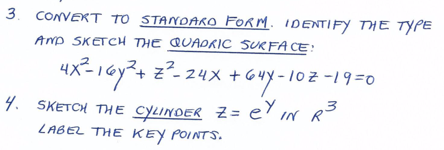 Solved 3 CONVERT TO STANDARD FORM. IDENTIFY THE TYPE Amp | Chegg.com