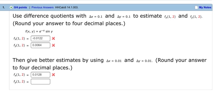 Solved Use Difference Quotients With Delta X 0 1 And Delta