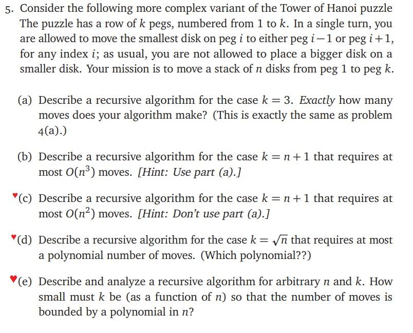 Solved 5. Consider the following more complex variant of the | Chegg.com
