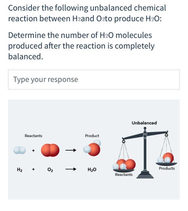 Solved Consider the following unbalanced chemical reaction | Chegg.com
