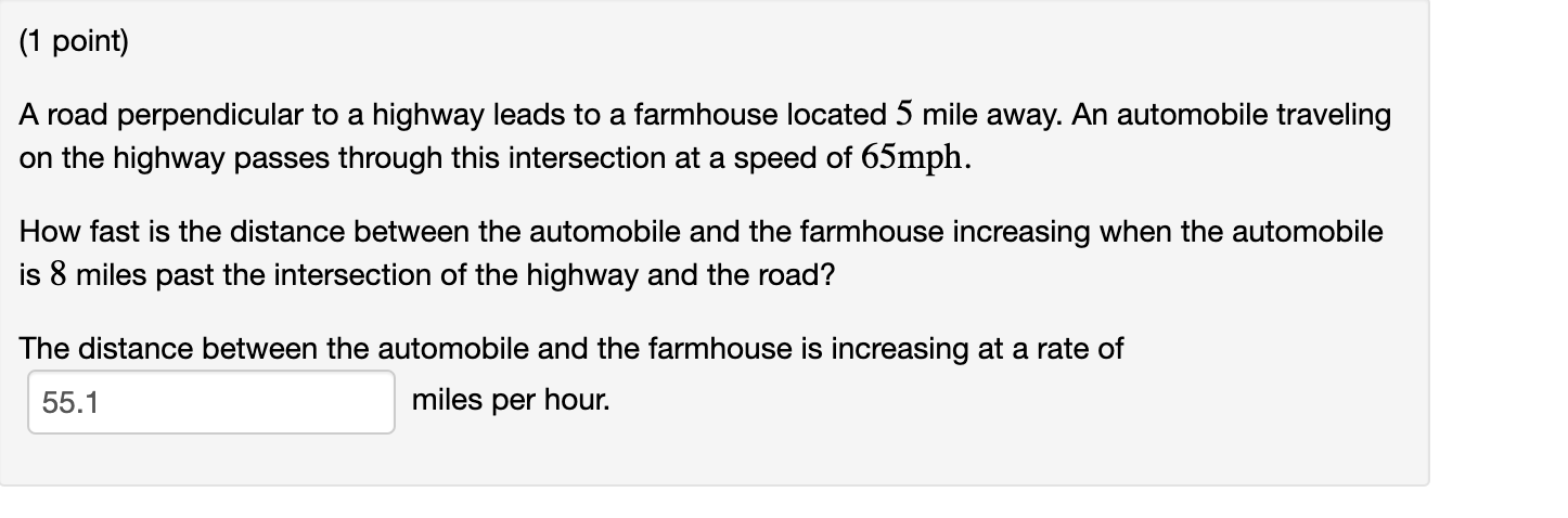 Solved A road perpendicular to a highway leads to a | Chegg.com