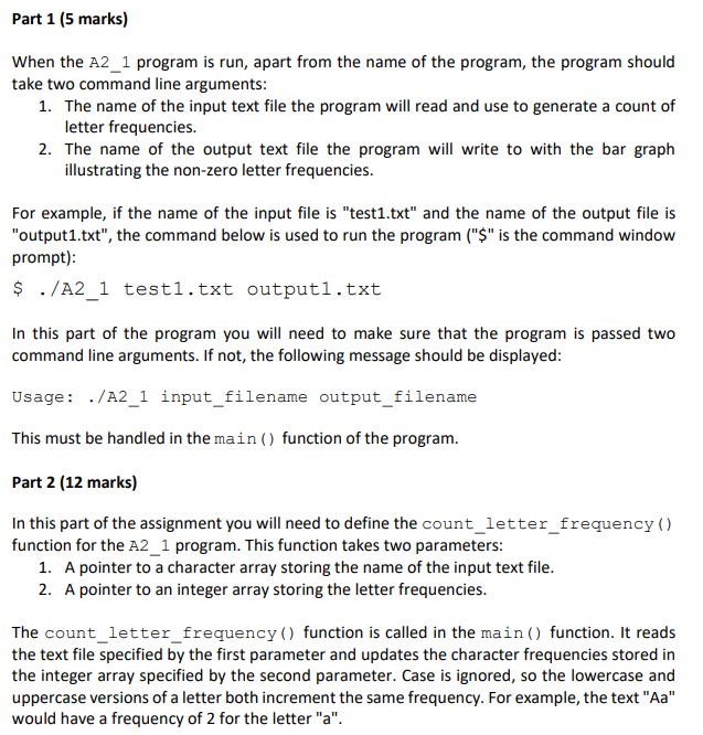 Solved first program reads a text file, counting the | Chegg.com