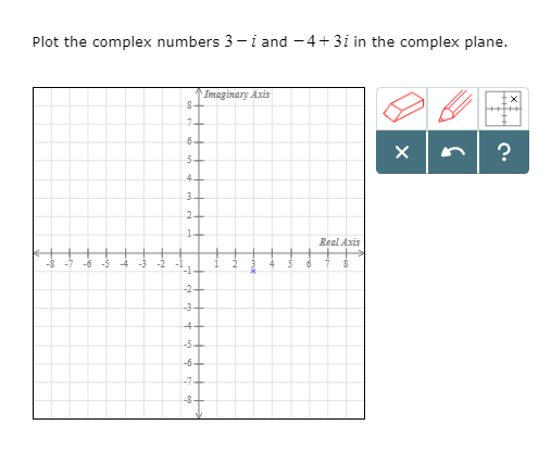 Solved Plot the complex numbers 3i and4 +3i in the complex | Chegg.com