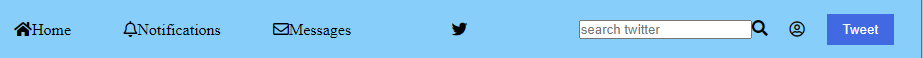Solved Design a navigation bar for the brand new Twitter app | Chegg.com