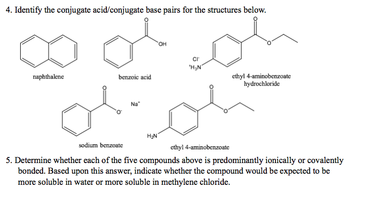 Solved 4. Identify the conjugate acid/conjugate base pairs | Chegg.com