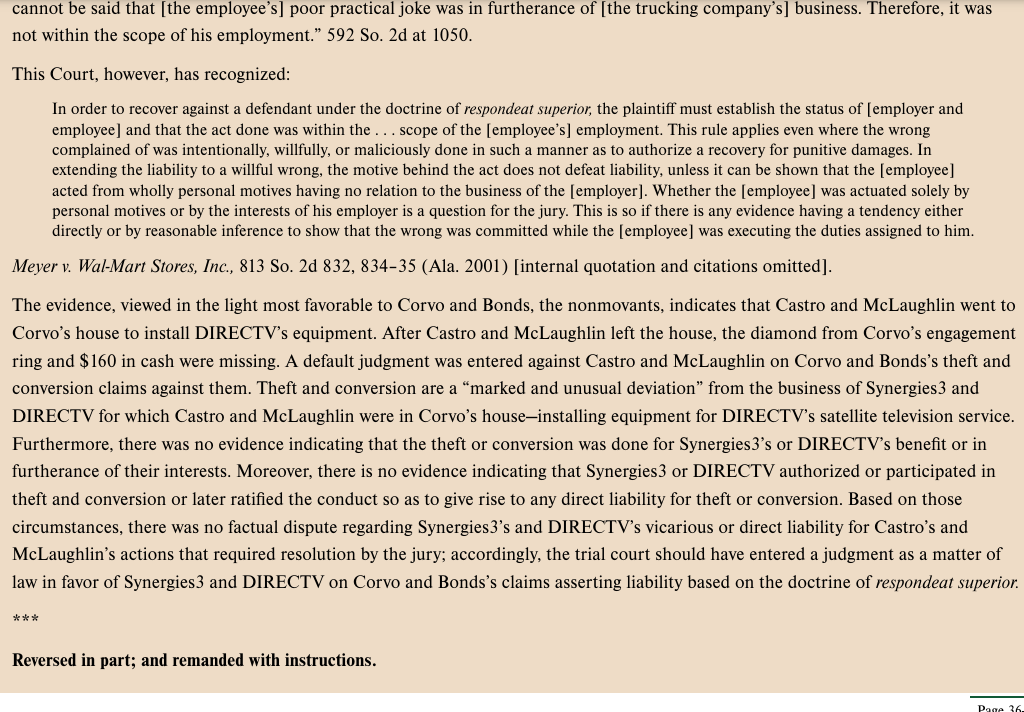 Solved Synergies3 Tec Services, LLC v. Corvo 2020 WL 4913636 | Chegg.com