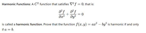 Solved Harmonic Functions: A C2 ﻿function that satisfies | Chegg.com