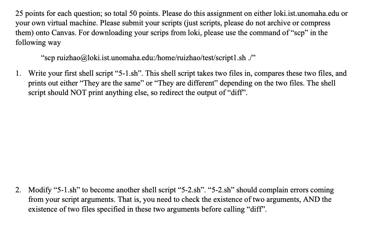 Solved 25 points for each question; so total 50 points. | Chegg.com
