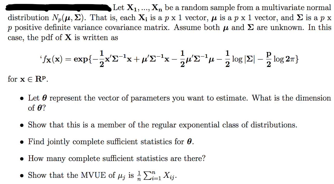 Solved Let X1, ..., Xn be a random sample from a | Chegg.com