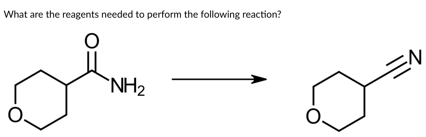 Solved What are the reagents needed to perform the following | Chegg.com