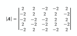 Solved Find the determinant of the given matrix using | Chegg.com