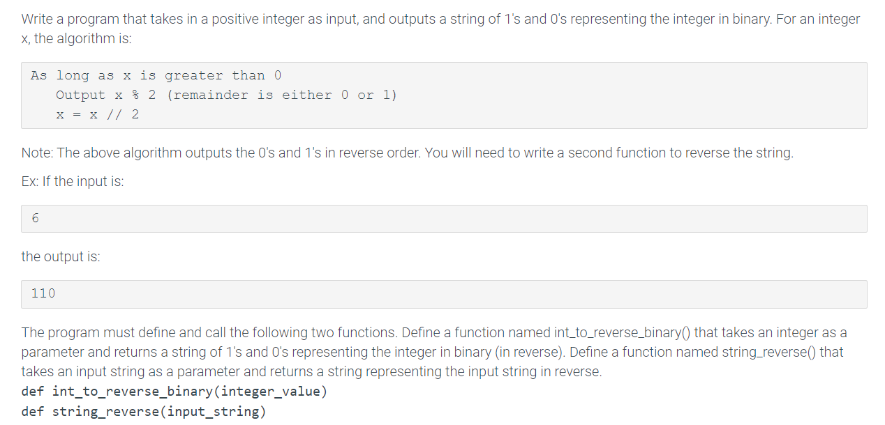 Solved Write a program that takes in a positive integer as | Chegg.com