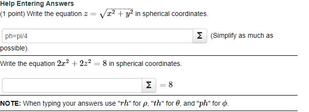 Solved Help Entering Answers(1 ﻿point) ﻿Write the equation | Chegg.com