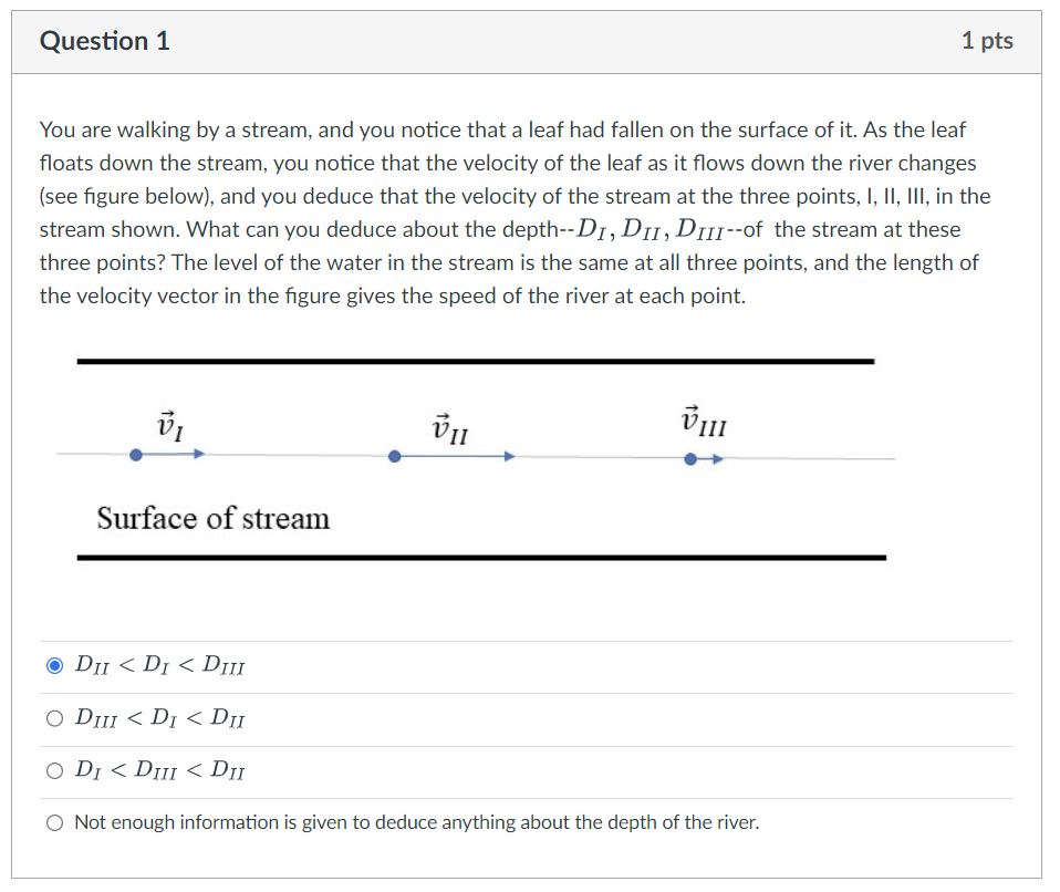 Solved You are walking by a stream, and you notice that a | Chegg.com