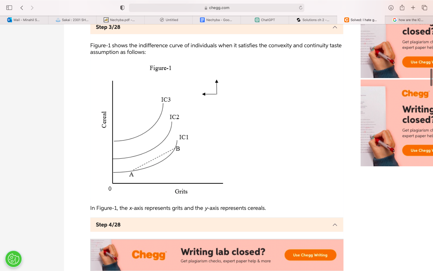 Solved How Is The Indifference Curve Convex To The Origin