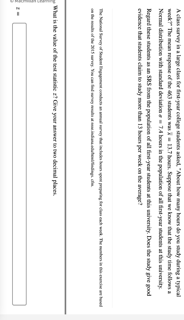 Solved A class survey in a large class for first-year | Chegg.com