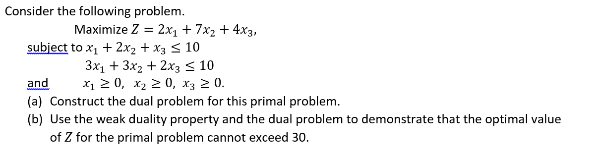 Solved Consider the following problem. Maximize Z = 2x1 + | Chegg.com