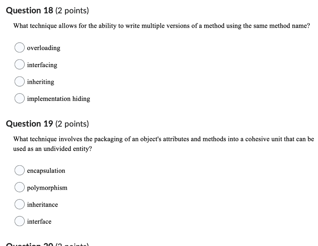 Solved What technique allows for the ability to write | Chegg.com