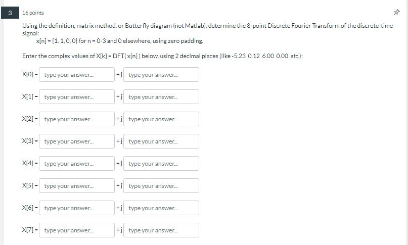 Solved 16 points Using the definition, matrix method, or | Chegg.com