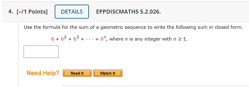 Solved Use the formula for the sum of a geometric sequence | Chegg.com
