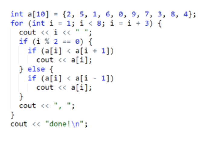 Solved Trace the following code segment and show the details | Chegg.com