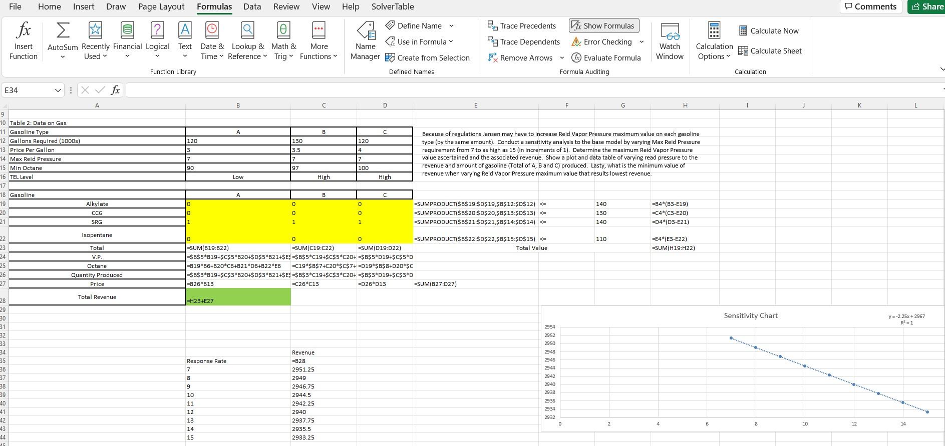 Solved ANSWER USING EXCEL/EXCEL SOLVER/ SOLVER | Chegg.com