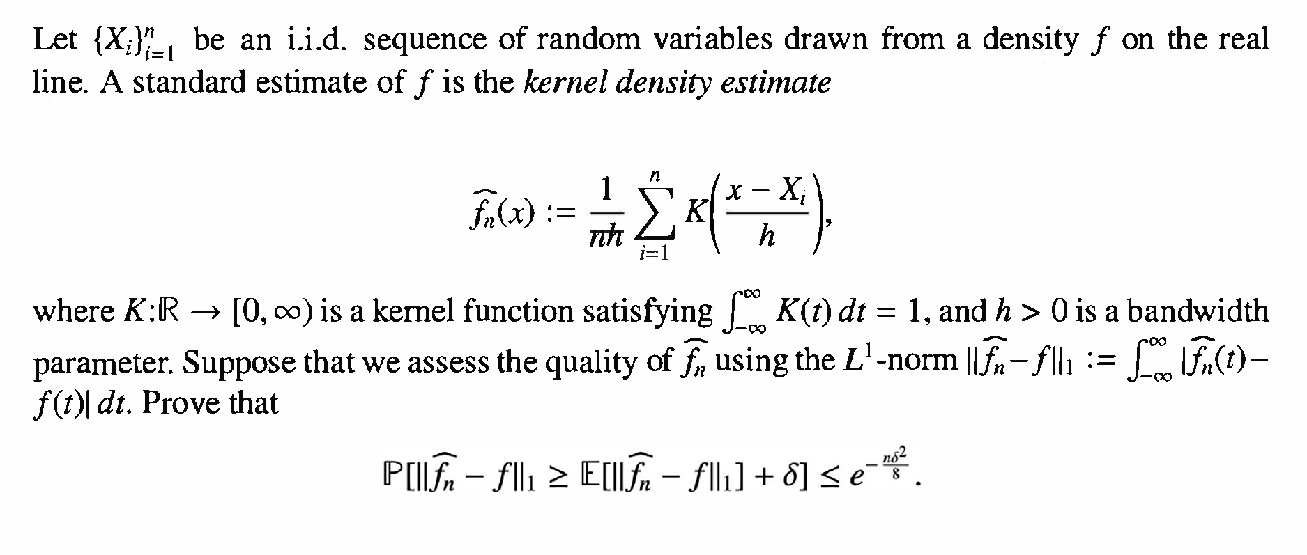 Let {Xi}i=1n be an i.i.d. sequence of random | Chegg.com