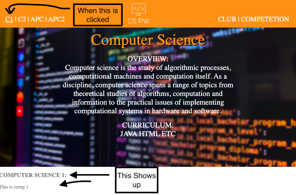 Solved HTML ONLY: Question: How would I get the words at | Chegg.com