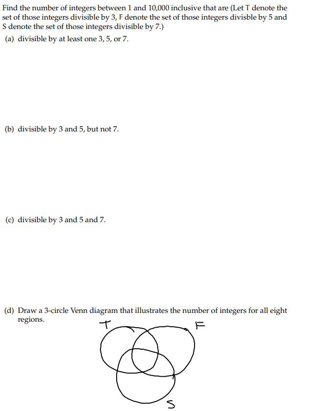 Solved Find the number of integers between 1 and 10,000 | Chegg.com