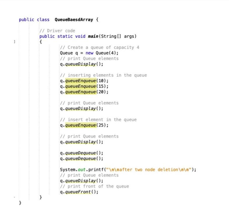 Solved - Write a program that implements an | Chegg.com