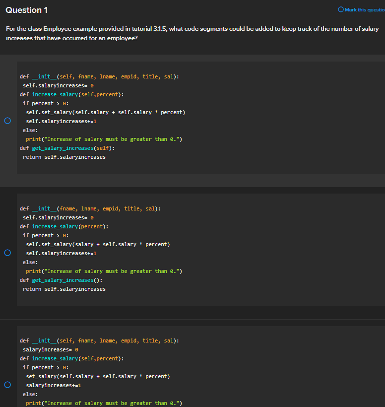 Solved Or The Class Employee Example Provided In Tutorial