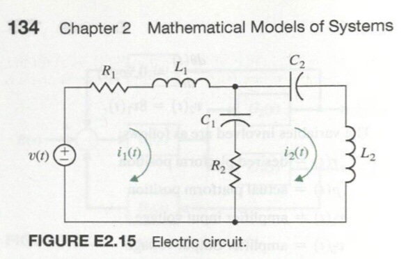 Solved 134 Chapter 2 Mathematical Models of Systems C1 i2(0) | Chegg.com