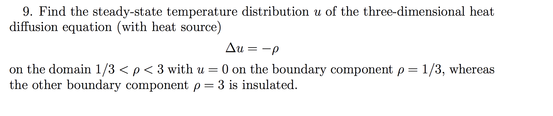 Solved 9. Find the steady-state temperature distribution u | Chegg.com