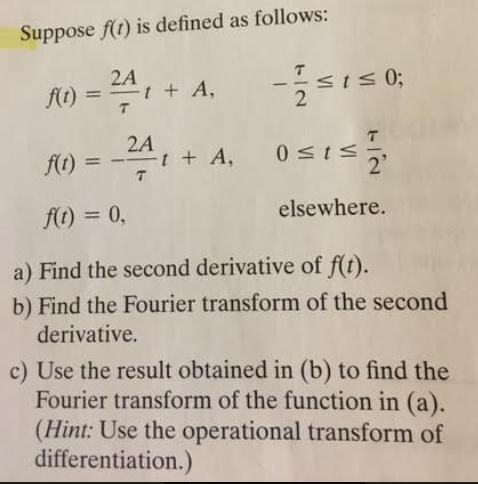 Solved Suppose f(t) is defined as follows: - - 1/ s 15 2A | Chegg.com