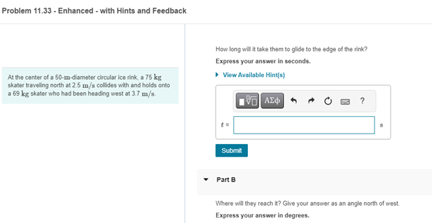 [Solved]: Problem 11.33 - Enhanced - with Hints and Feedba