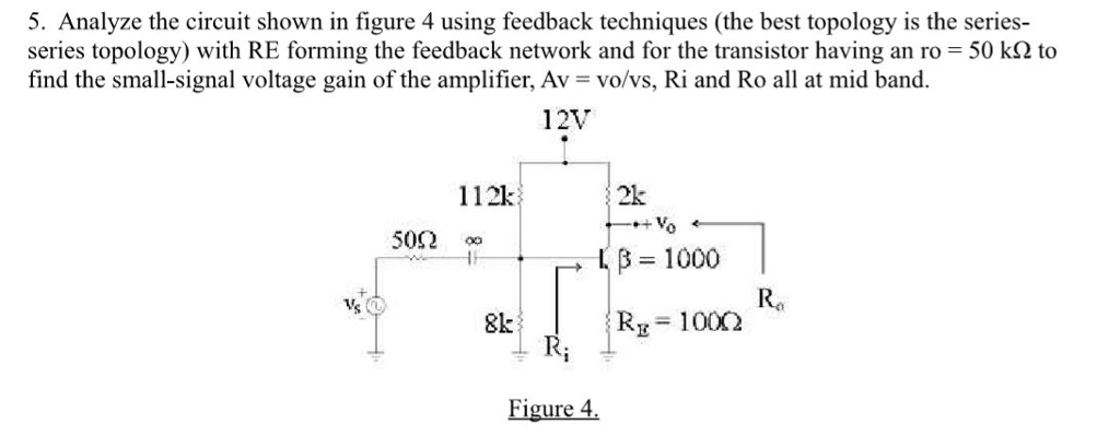 Solved 5. Analyze the circuit shown in figure 4 using | Chegg.com