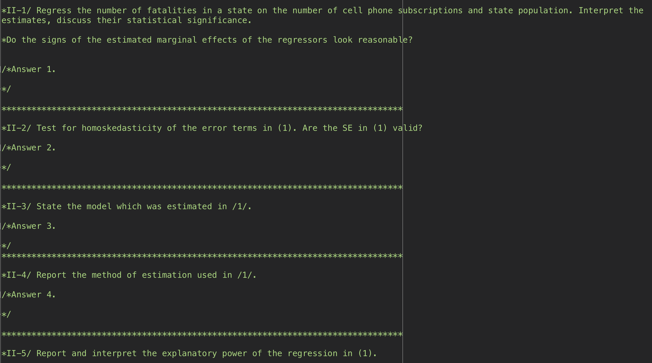 Solved *II-6/ Augment regression /1/ by the total miles | Chegg.com