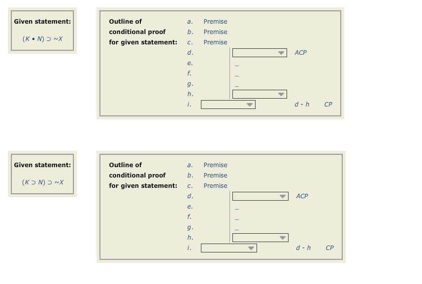 For each given conditional statement, complete an | Chegg.com