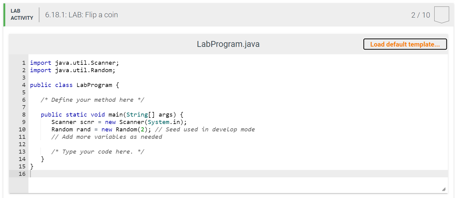 Solved Define A Method Named Coinflip That Takes A Random 2070