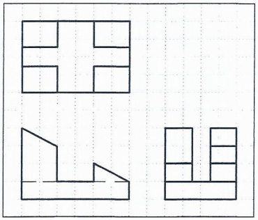 Solved Given three incomplete views of a multiview drawing | Chegg.com