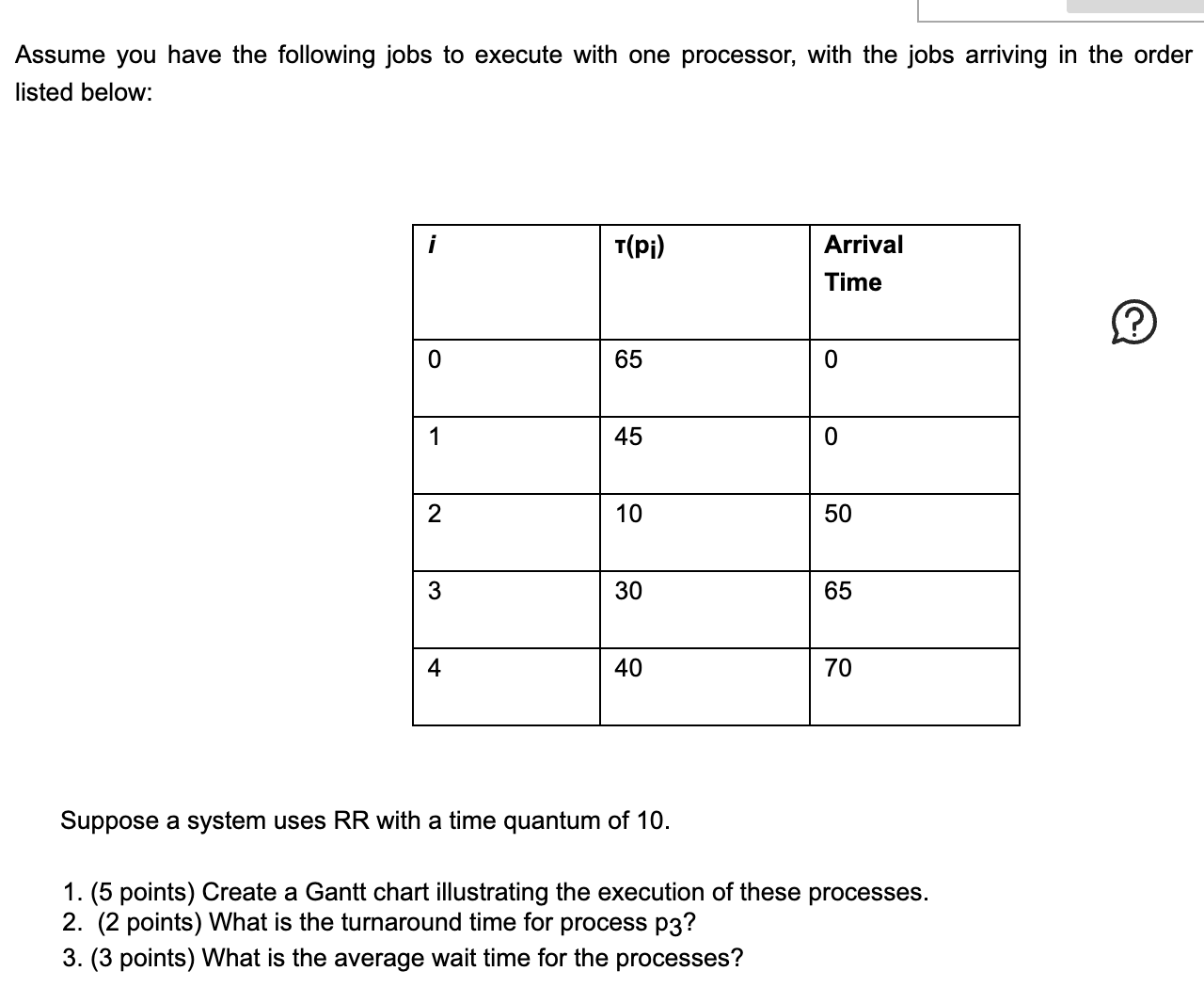Solved Assume you have the following jobs to execute with | Chegg.com