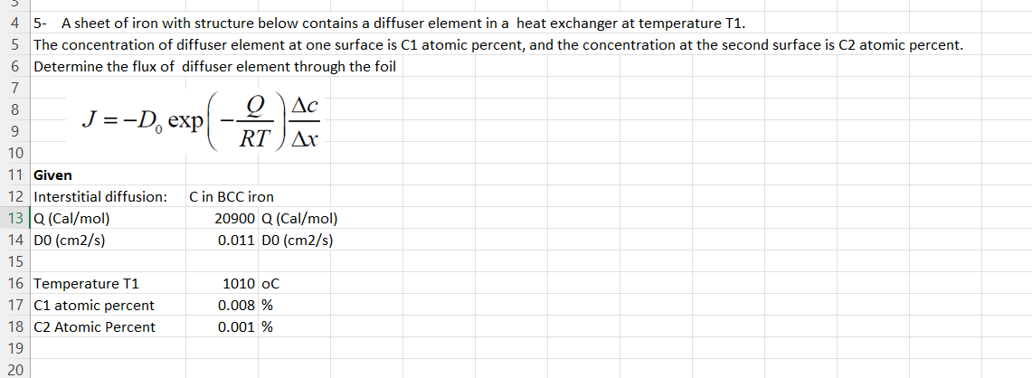 Solved 5- A sheet of iron with structure below contains a | Chegg.com