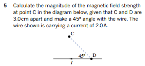 Solved 5 Calculate the magnitude of the magnetic field | Chegg.com