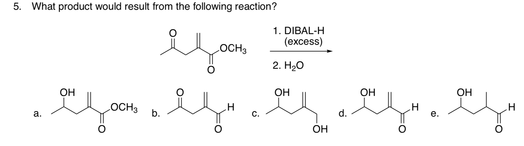 Solved 3. Which of the reagents listed below would | Chegg.com