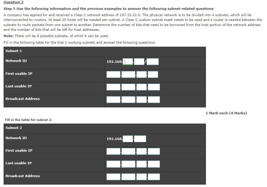Solved Question 3 Step 5 Use the following information and | Chegg.com