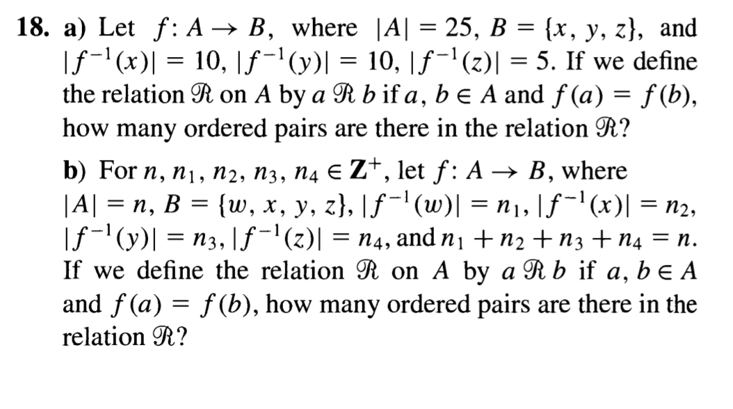 Solved Discrete Maths - Chapter 7 : Relations - The Second | Chegg.com