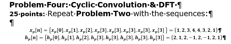 Solved Problem-Four:Cyclic-Convolution-&-DFT-1 | Chegg.com