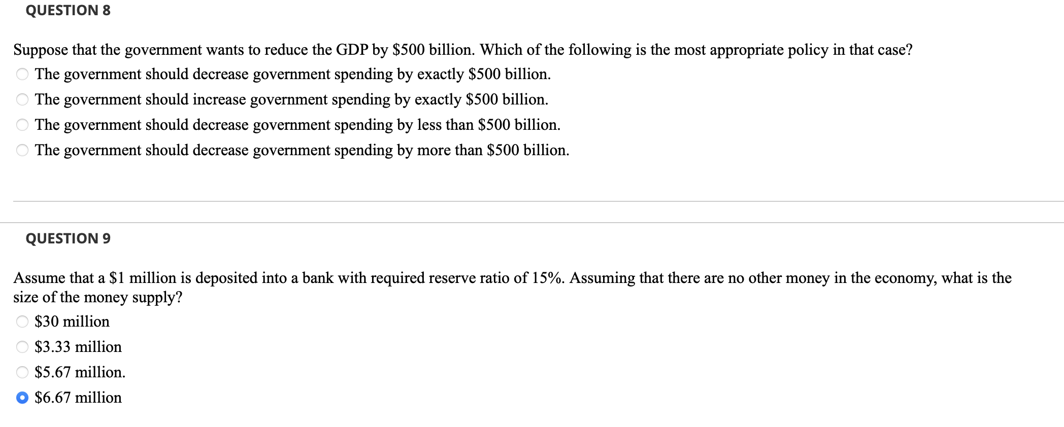 Solved Suppose that the government wants to reduce the GDP | Chegg.com