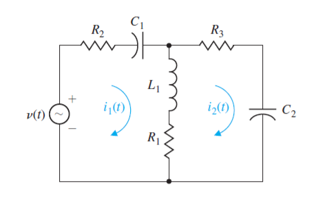 Solved input v(t) , output i2(t) Obtain a state space | Chegg.com