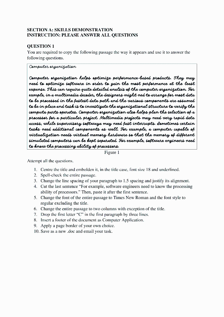 INSTRUCTION: PLEASE ANSWER ALL QUESTIONS QUESTION 1 | Chegg.com